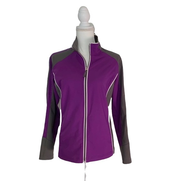 made for life | Jackets & Coats | Made For Life Purple Gray Zip Up ...